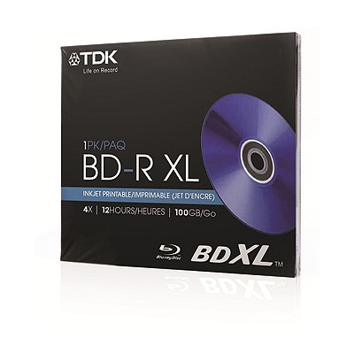 Tdk 61928 Bluray Bdr Xltriple Layer100gb 4x Wht Ij Printable Jewel Cas | Arceto.com