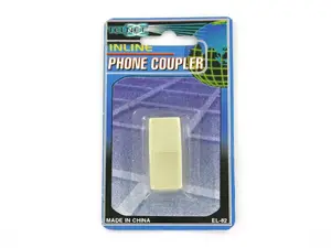 Telnet RJ11 Inline Phone Coupler - Durable Plastic Connector