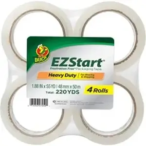 Shurtech Duck Brand EZ Start Crystal Clear Packaging Tape