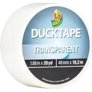 Shurtech Duck Transparent Duct Tape - 20 yd Length x 1.90 Width